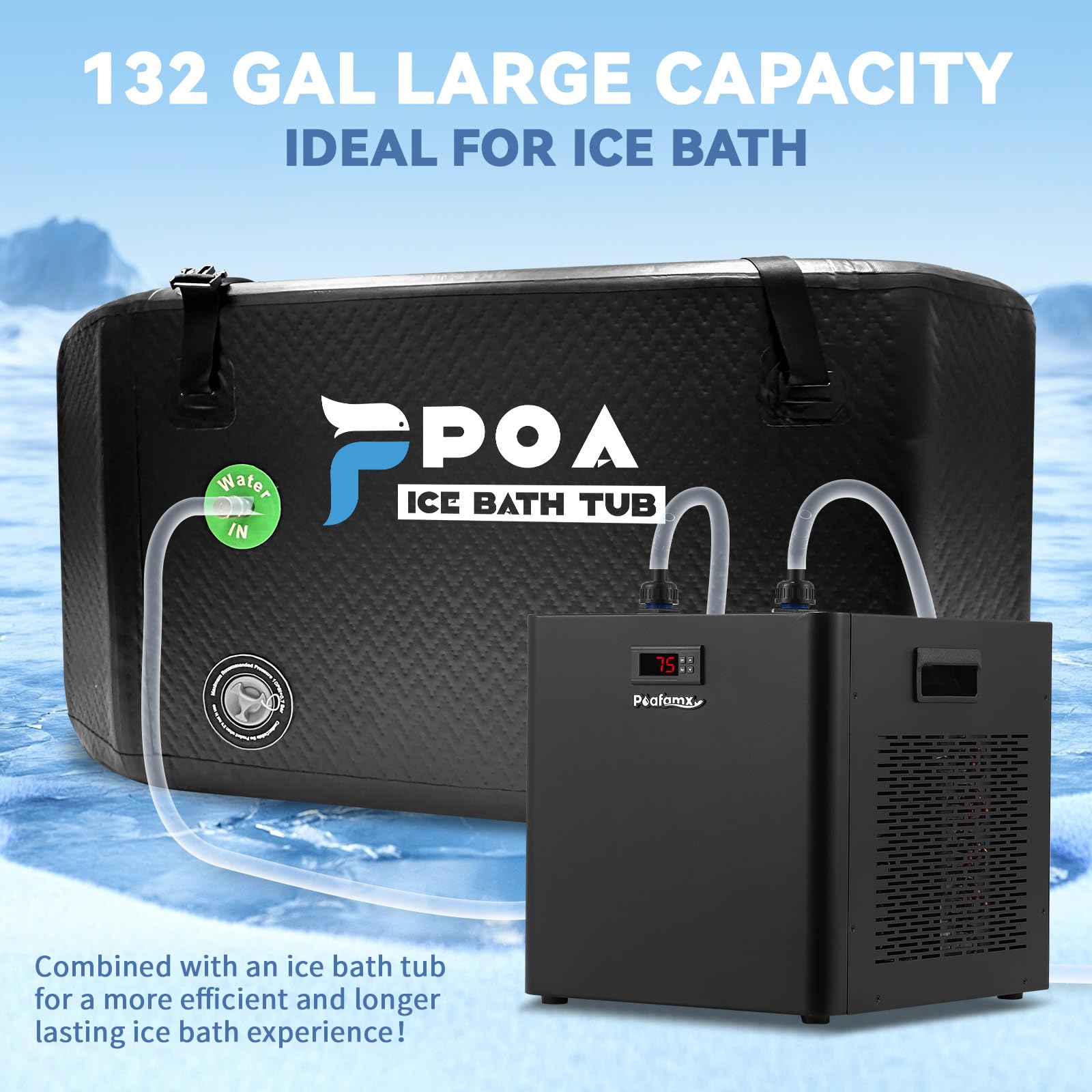 Snapklik.com : Poafamx 1/2HP Water Chiller For Cold Plunge, Ice Bath ...