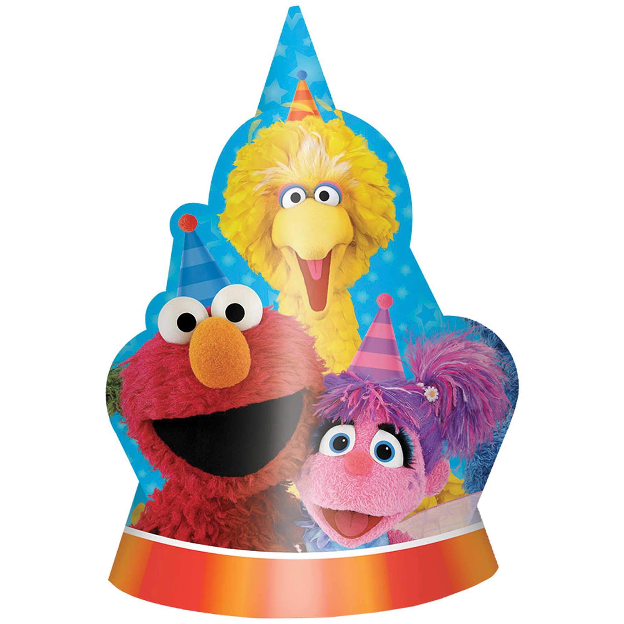 Elmo Birthday Party Hat Sesame Street Birthday Figurines | Muppet Wiki
