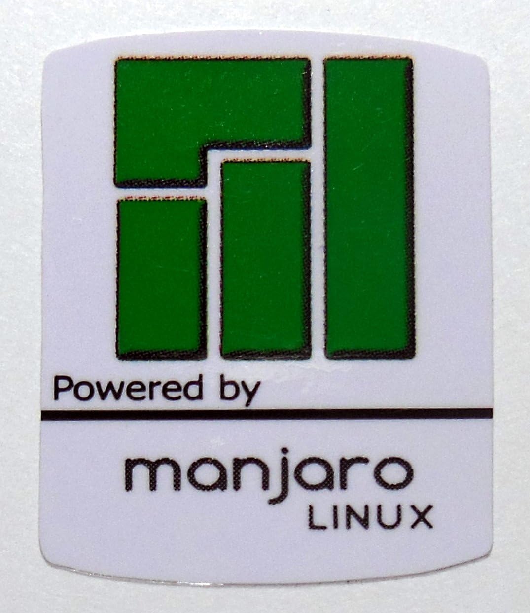 Amazon.com: VATH Powered by manjaro Linux Sticker 19 x 24mm / 3/4" x 1 ...