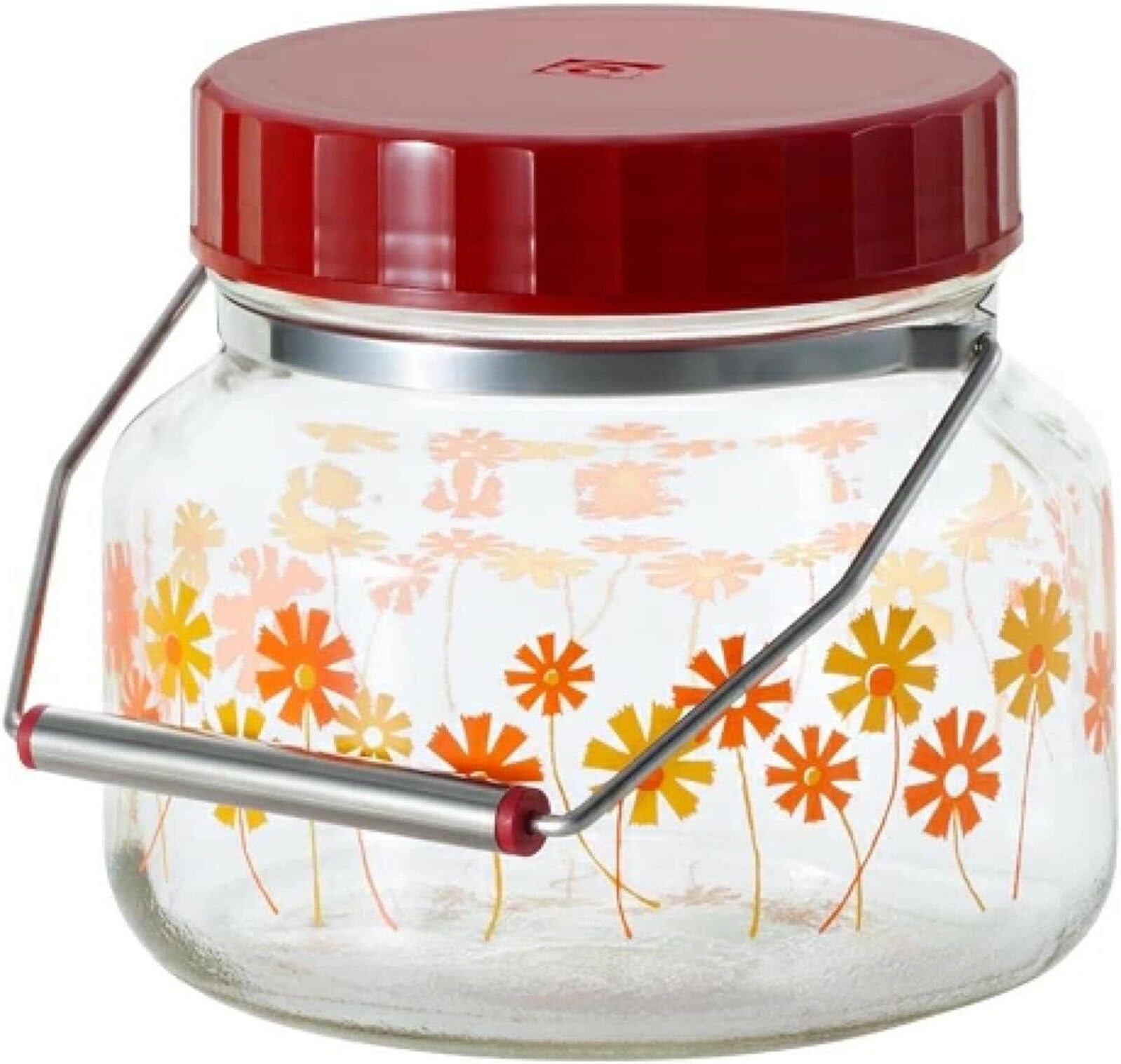 Amazon｜アデリア(ADERIA) MCコンテナー2L 日本製 化粧箱入り 梅酒瓶 保存容器 梅瓶 保存瓶 米びつ ステンレスキャップ ガラス瓶 ガラス キャニスター 密閉容器 調味料入 ...