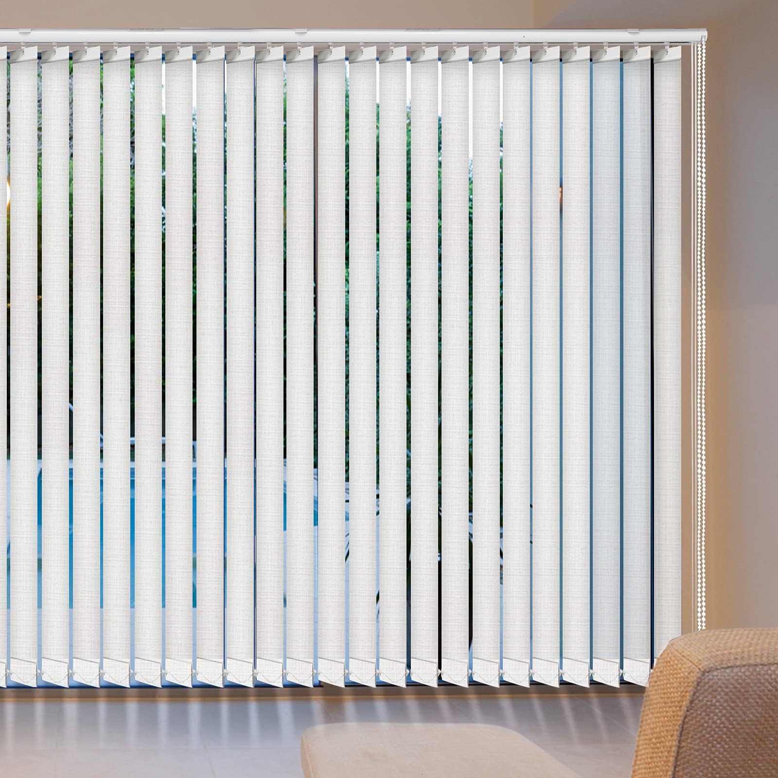 Amazon.com: Cordless Vertical Blinds Window Blind, Light Filtering ...