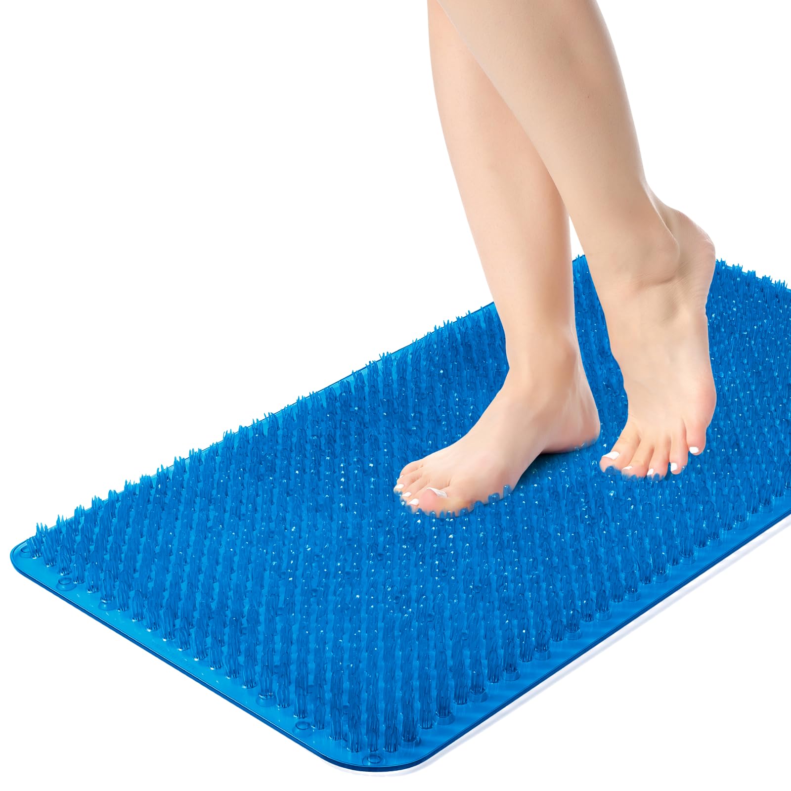 Amazon.com: Yolife Shower Foot Scrubber Mat, Anti-Slip Bath Mat with ...