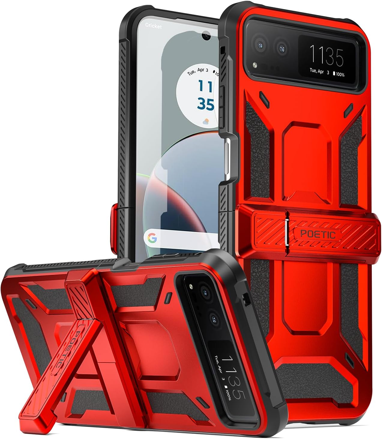 Amazon.com: Poetic Spartan Case for Motorola Moto Razr 2023,[Kickstand ...