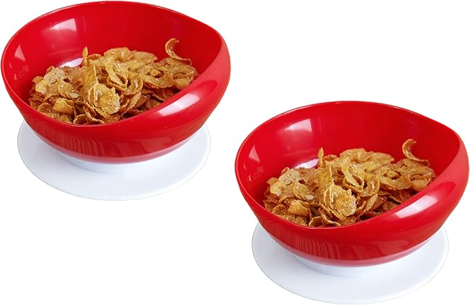 Amazon.com: pekokavo Spill Proof 5.8" Scoop Bowl with Non-Skid Suction ...