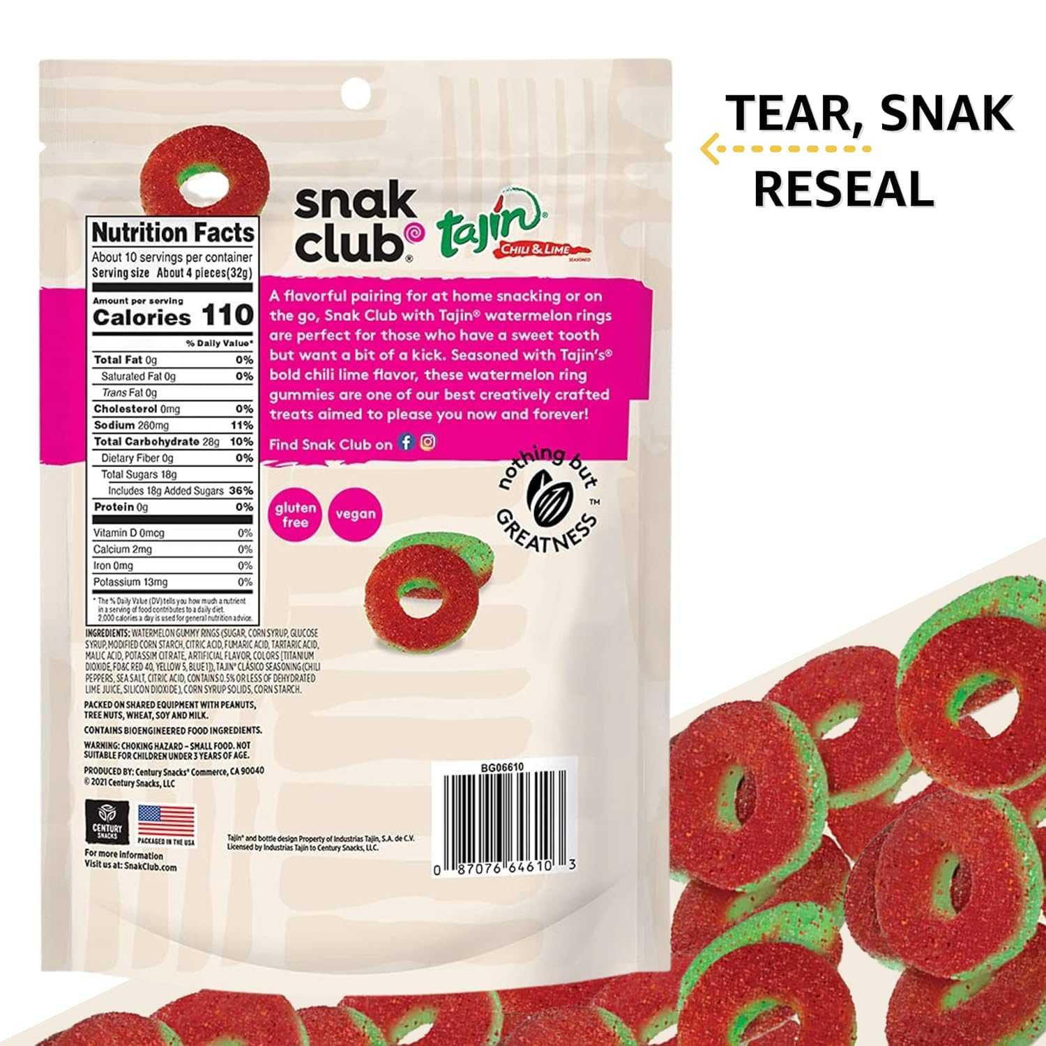 Snapklik.com : Snak Club Tajin Watermelon Rings, Chili & Lime Sweet ...