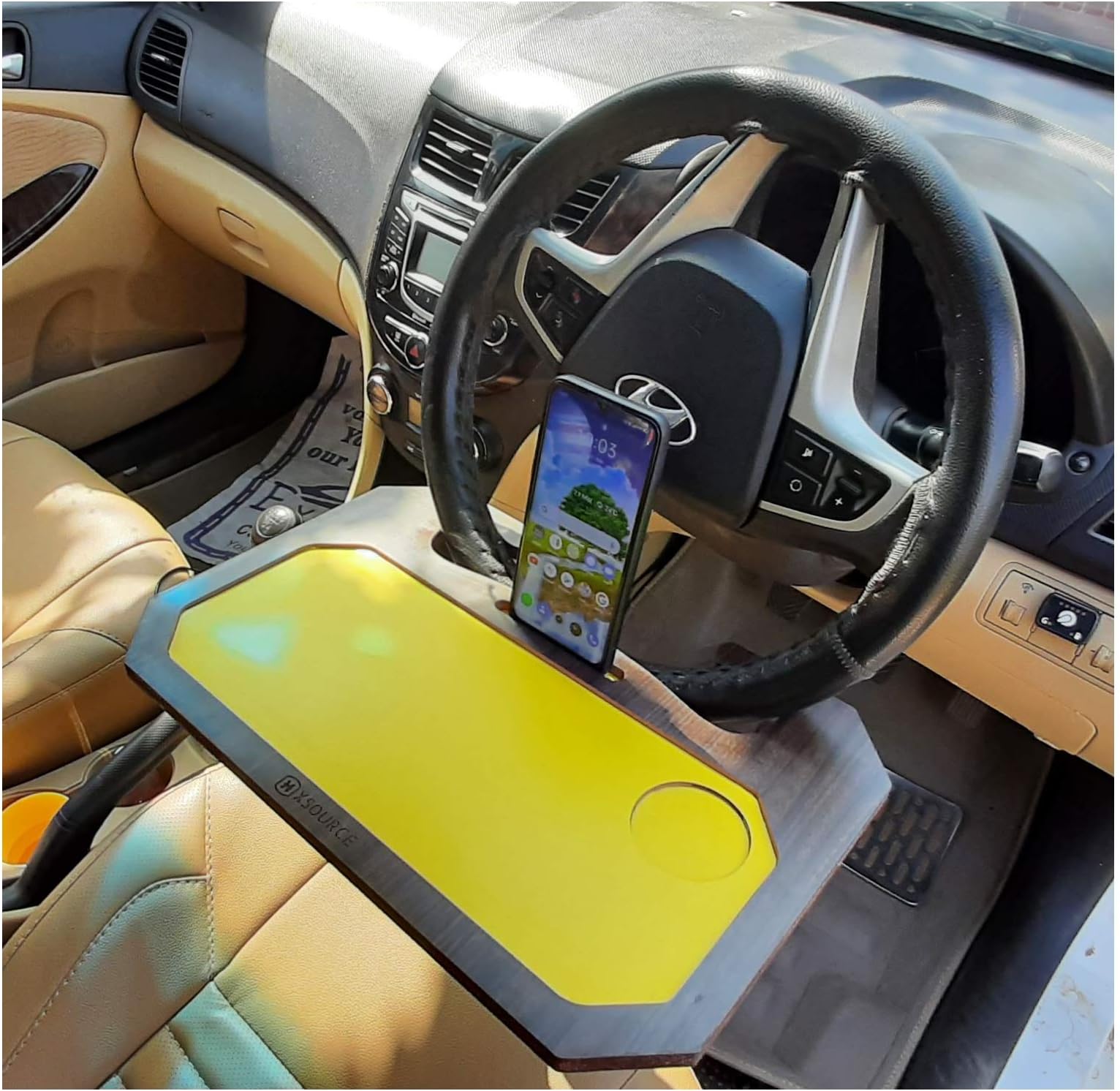 MAISON Steering Wheel Car Tray Table - Travel, Meal or Workstation, for ...