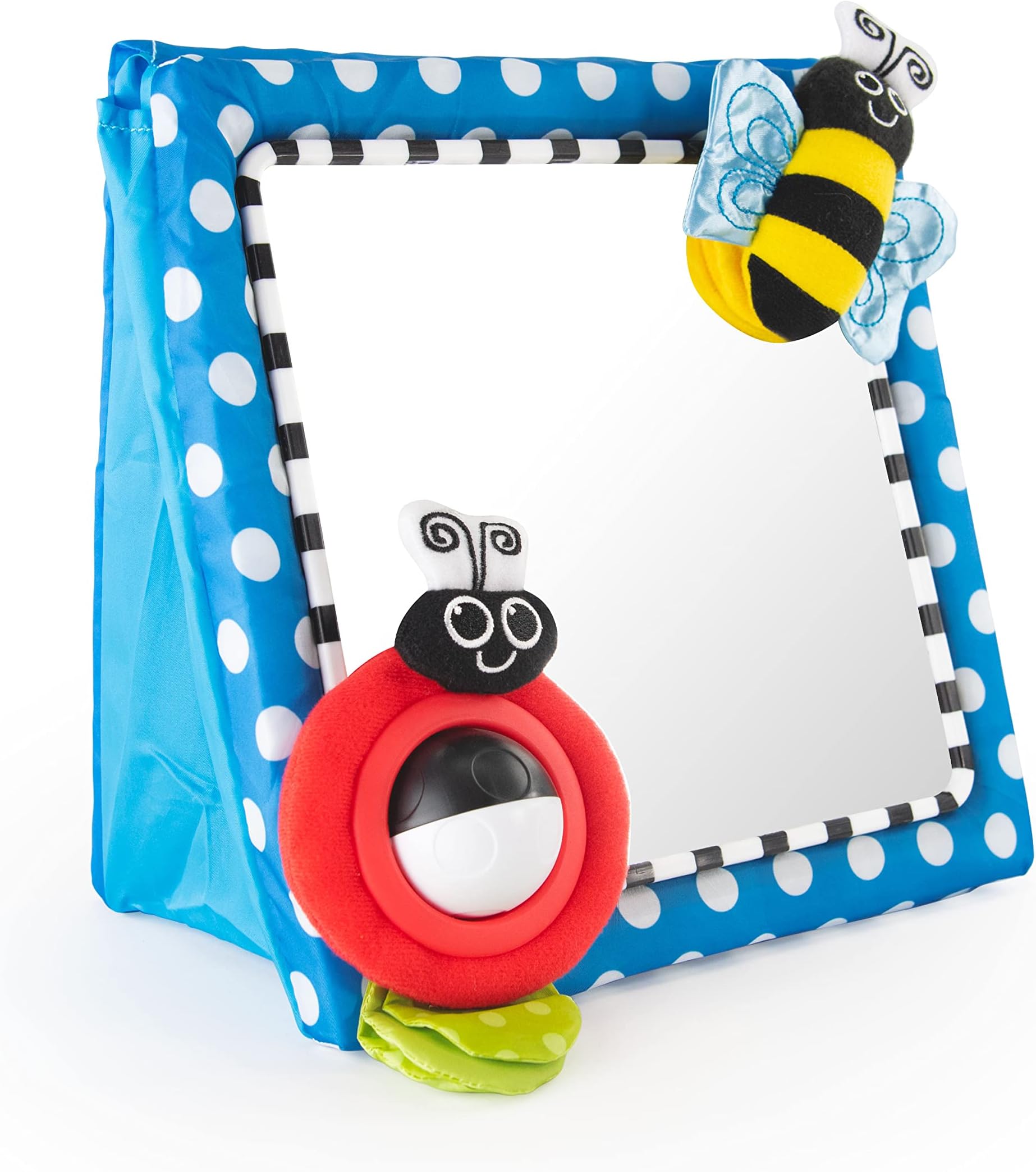 Bright Starts Sit and See Safari Floor Mirror Tummy Time Activity Toy ...