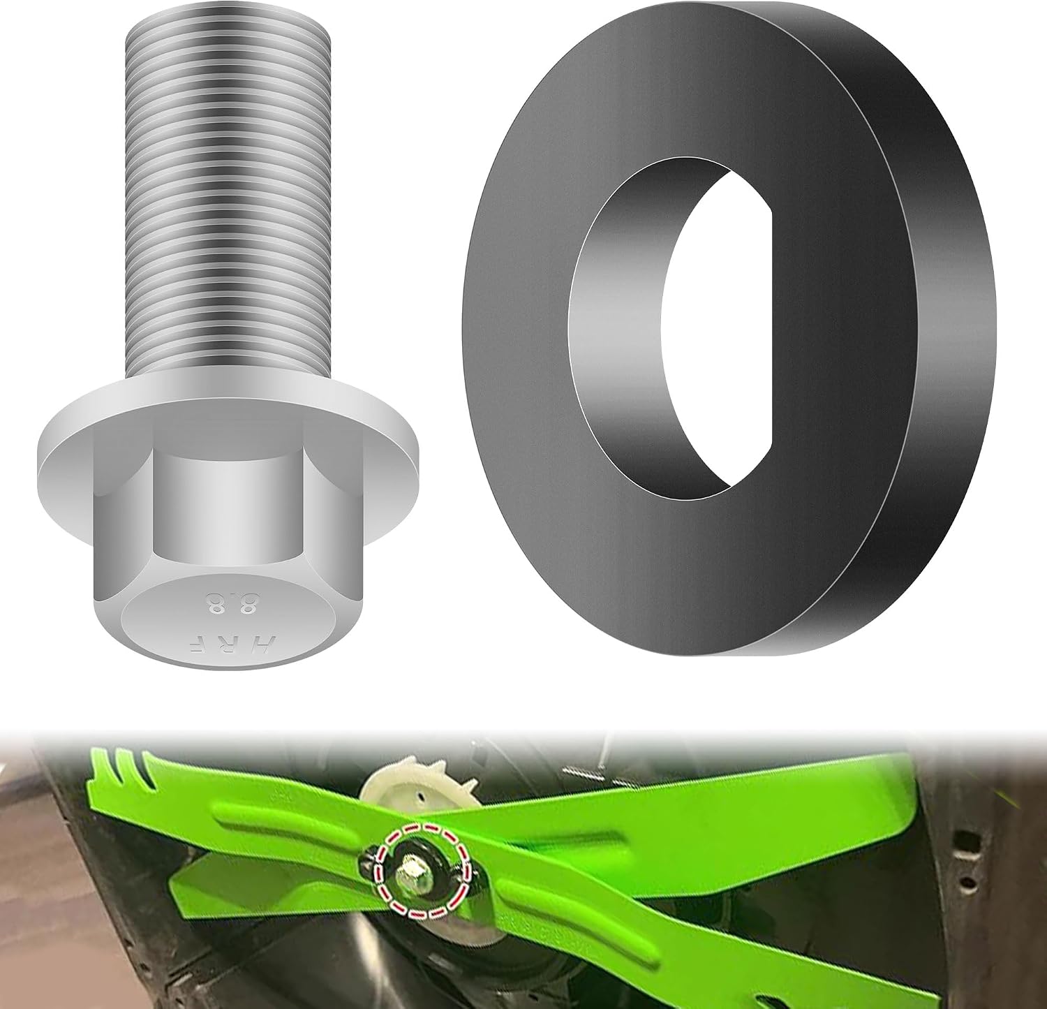 Amazon.com : FancyTark 5640226002 Center Flange Bolt & 5650705002 Lawn ...