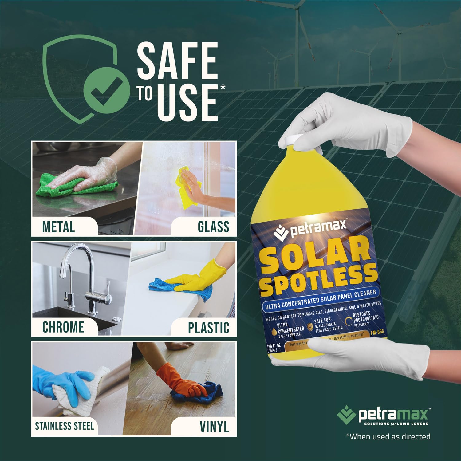 Snapklik.com : PetraMax Solar Panel Cleaner Solar Spotless