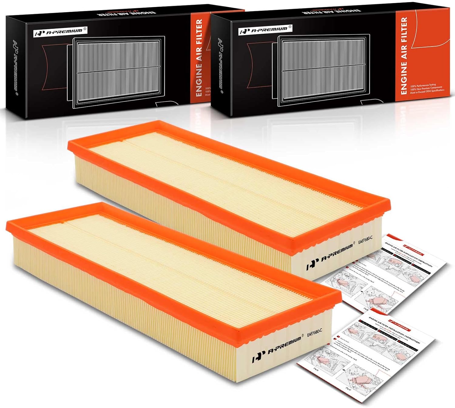 Amazon.com: A-Premium 2-PC Engine Air Filter Compatible with Mercedes-Benz C-Class C230 C240 ...