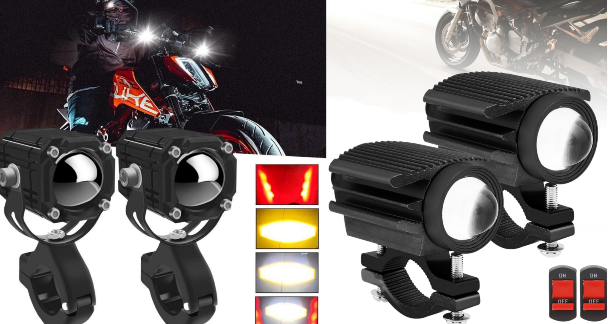 Amazon.com: Windance Motorcycle LED Headlight Kit,2pcs 32W+2pcs 60W ...