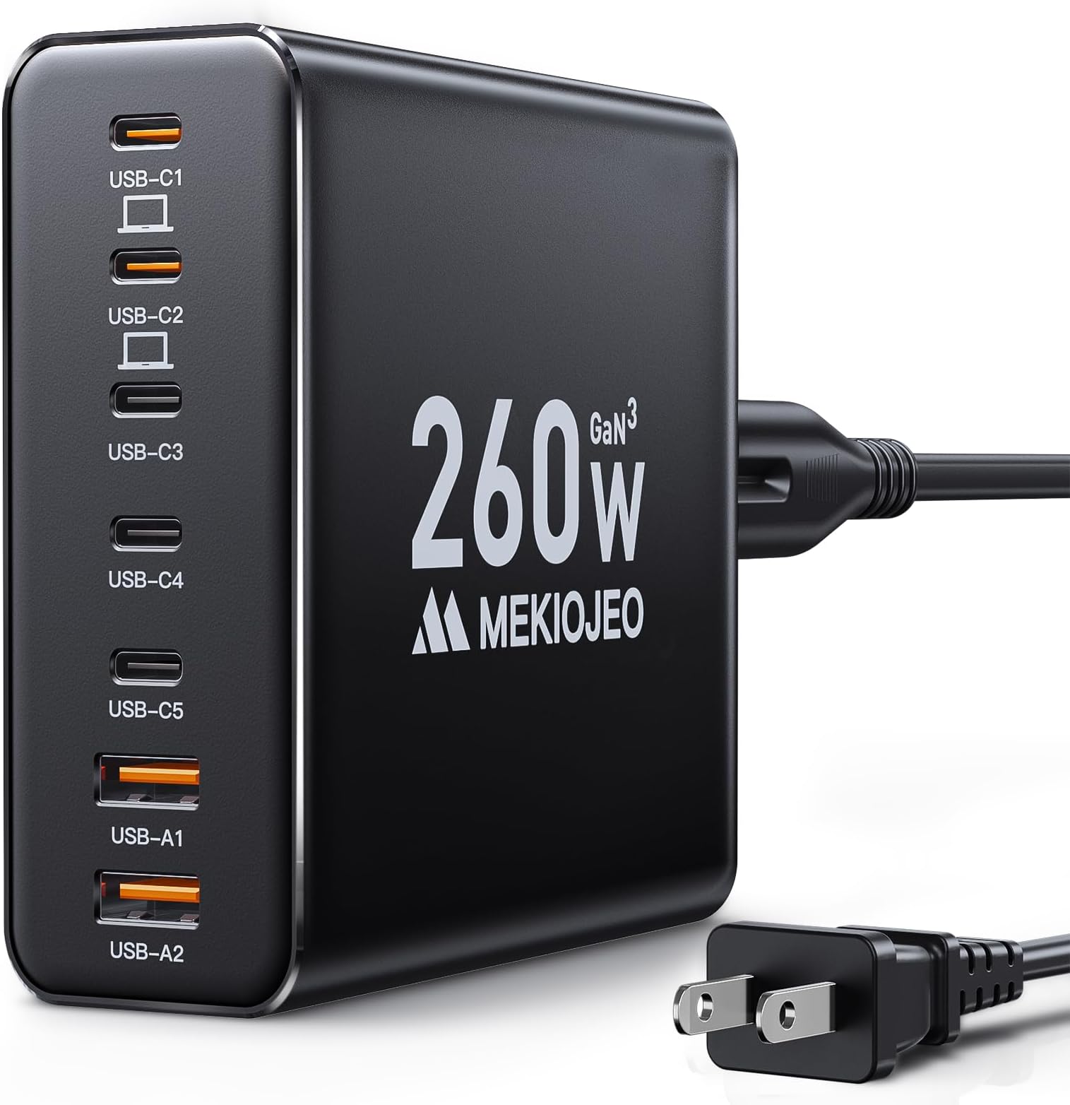 Amazon.com: Essager USB C Charger 100W GaN Charger Fast USB C Charging ...