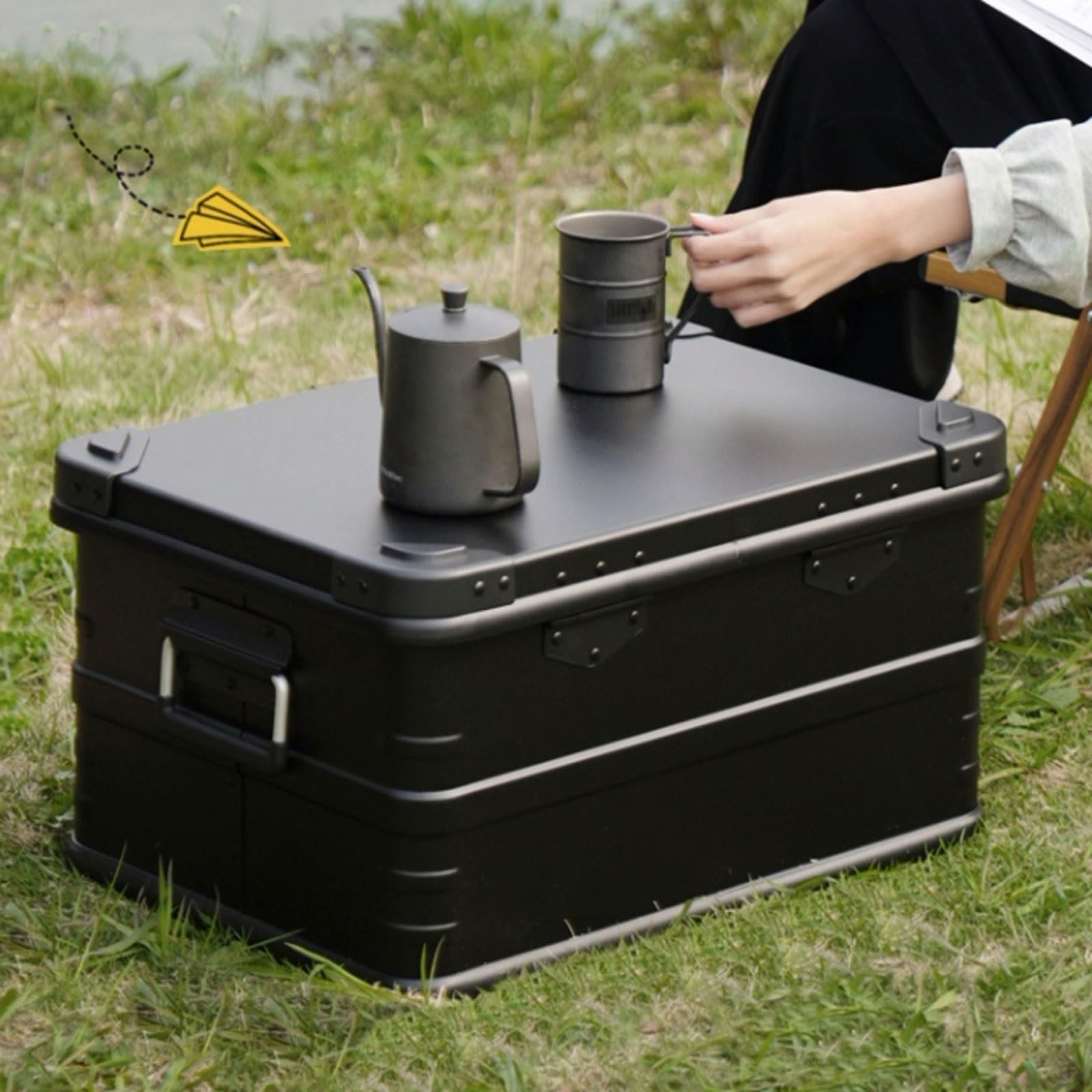 Aluminum Storage Boxes With Lids Chest Style Cushion Storage Box In