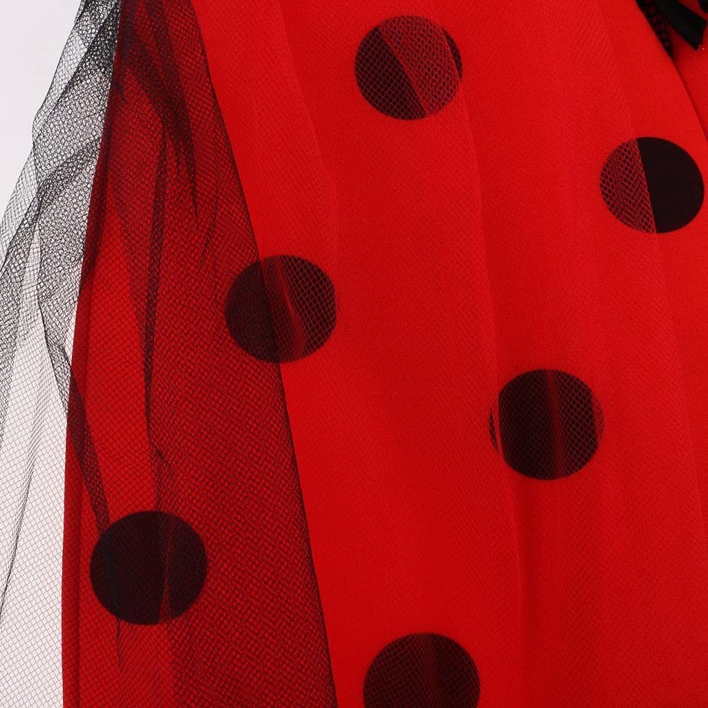 CALANDIS Ladybug Costume Girls Ladybird Halloween Fancy Dress Animal ...