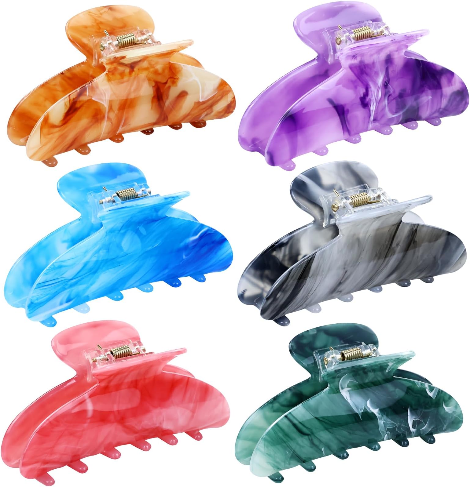 Amazon.com : Lawie 6 Pack Pink Blue Green Purple Brown Butterfly ...