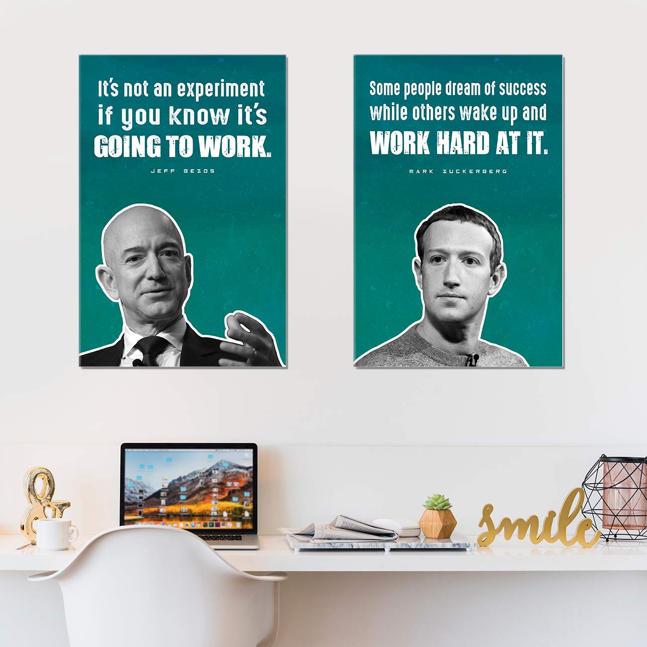 Buy Chaka Chaundh - Motivational Posters of Elon Musk Mark Zuckerberg ...