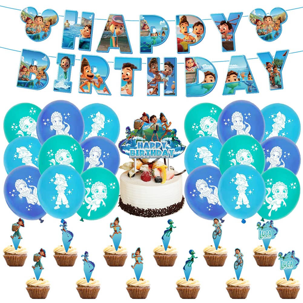 Buy Luca Birthday Party Decorations, BESTZY 32 Pieces Luca Birthday ...