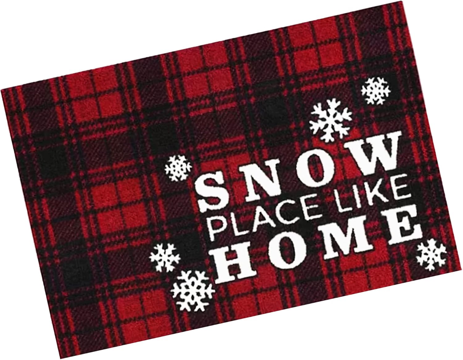 Amazon.com: St. Nicholas Square Accent Rug, Red Black Tartan Plaid ...