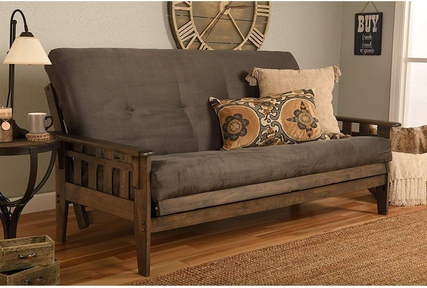 Amazon.com: Nirvana Futons Stanford Futon Set - Full Size, Frame, 8 ...