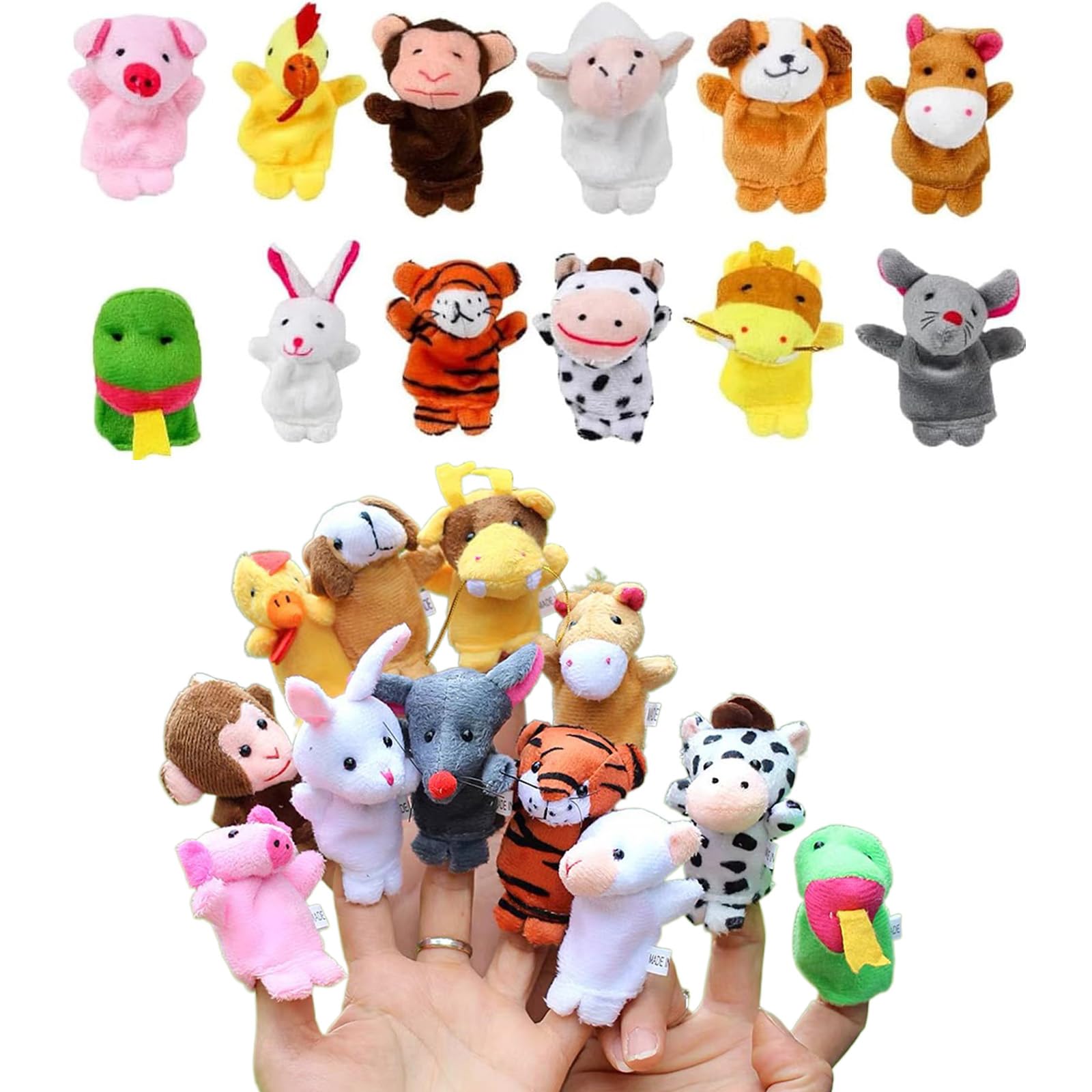 12PCS Finger Puppets,finger Puppets for Toddlers,finger Puppets for ...