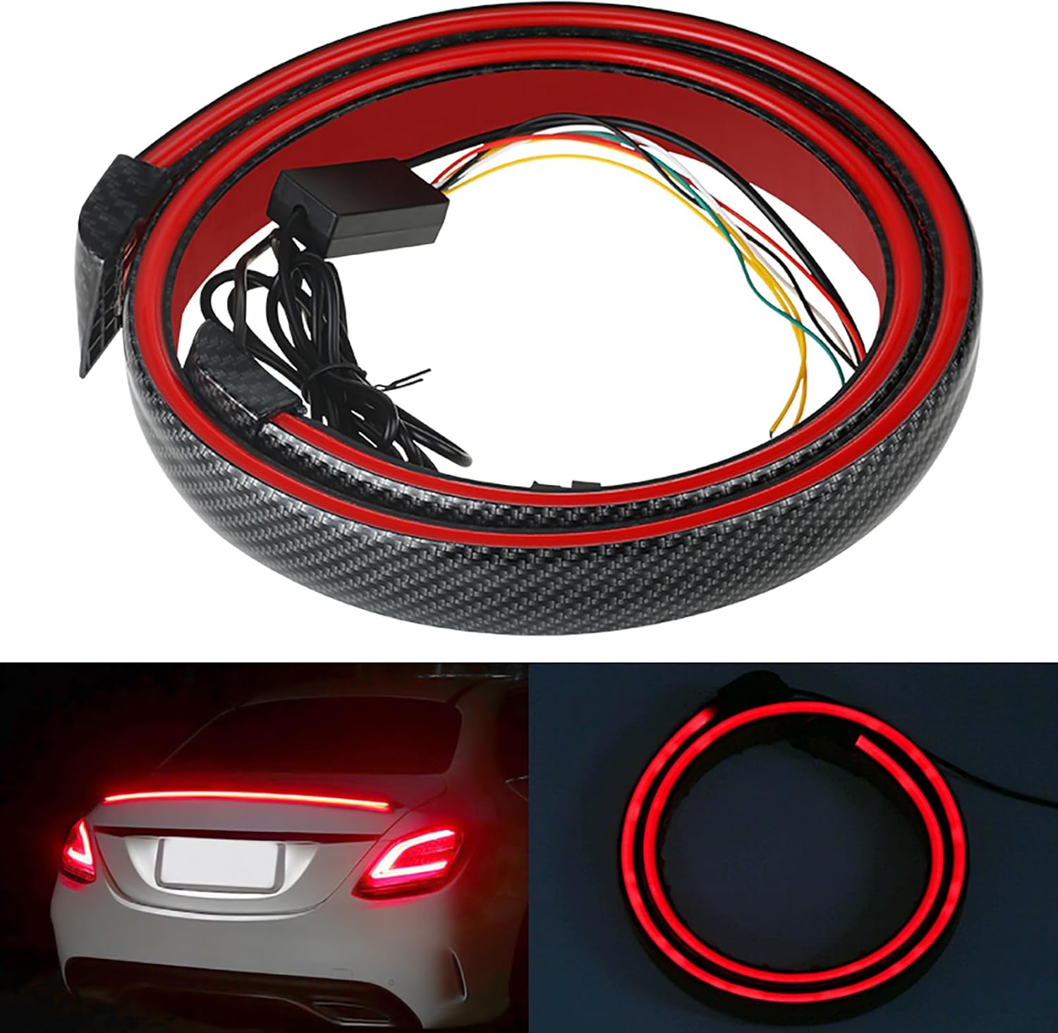 Amazon.com: Car Streamer Tail Light Strip Light Turn Signal Red LED ...
