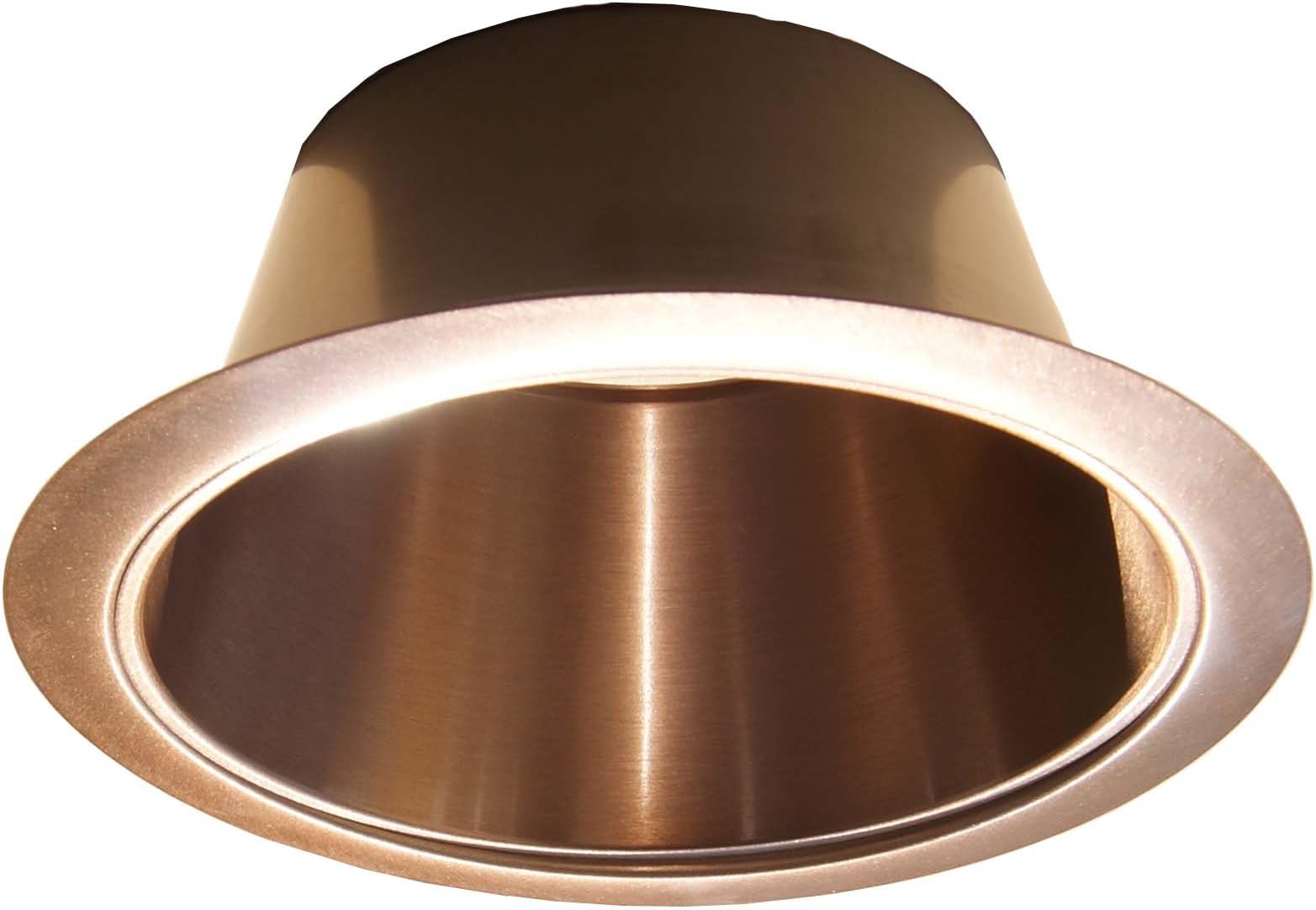 6" Copper Open Reflector Trim for Par30/R30 Line Voltage Recessed Light ...