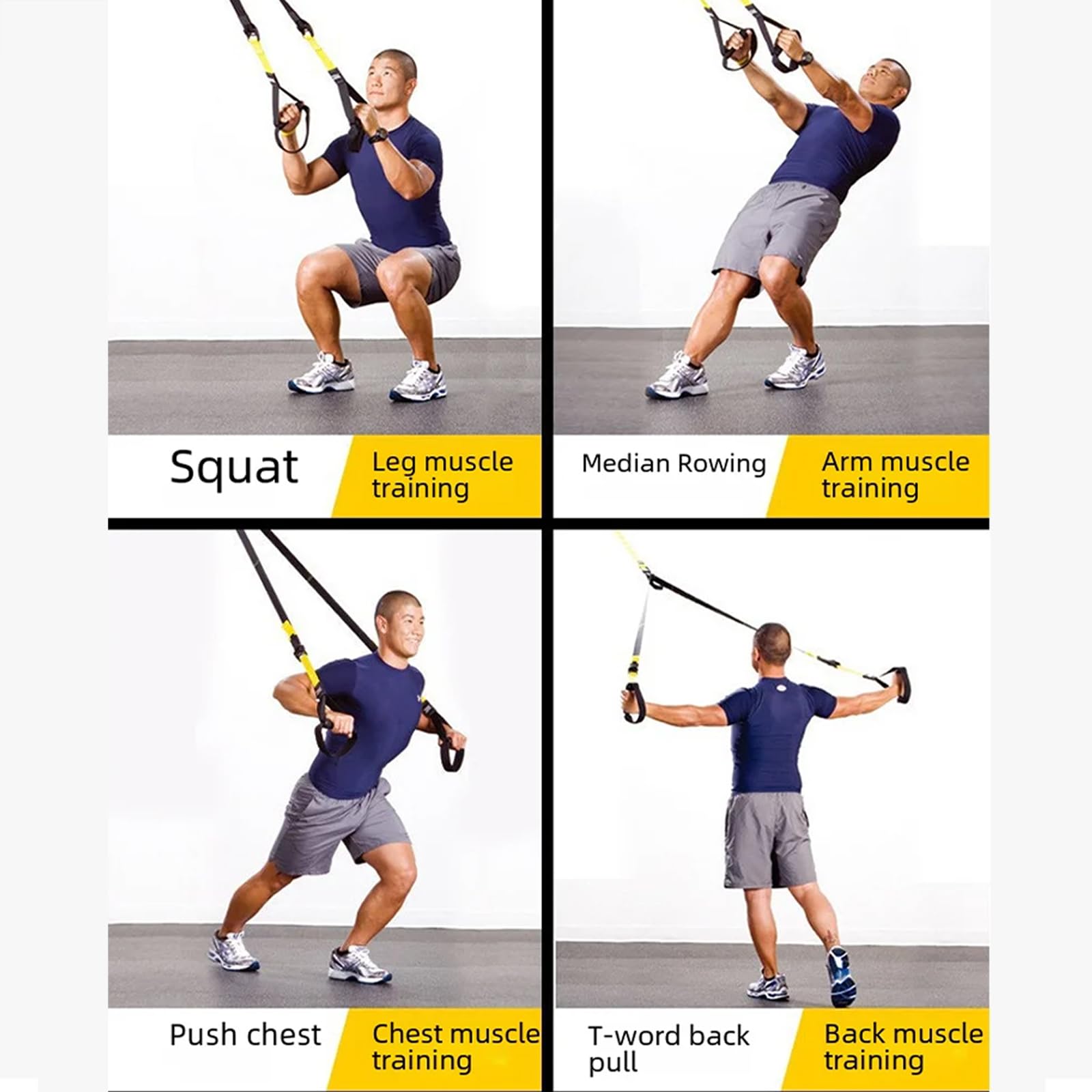 Snapklik.com : Adjustable Suspension Trainer Kit, Resistance Training ...