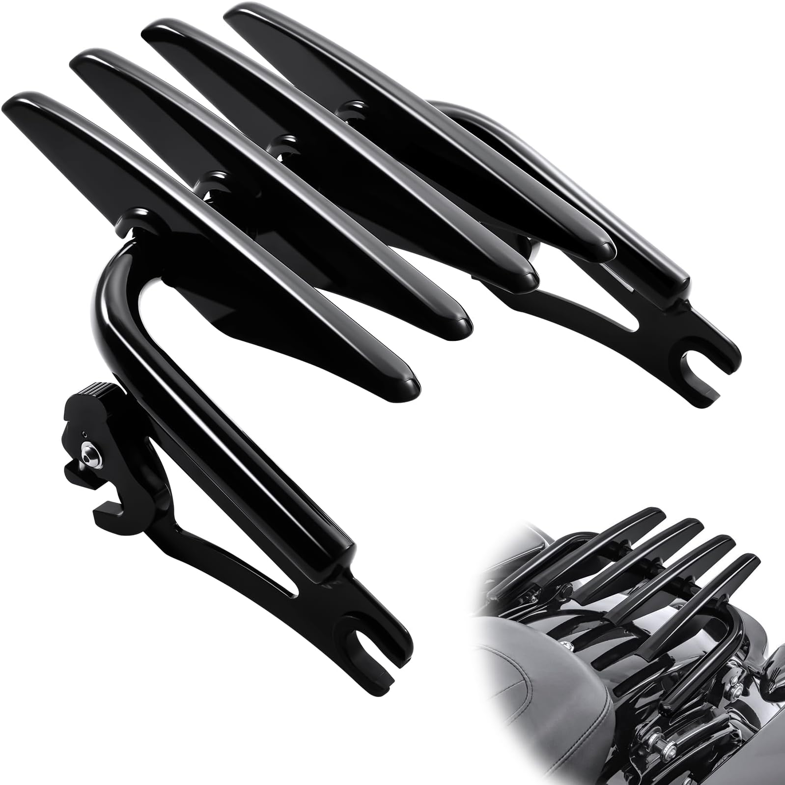 Amazon.com: Motorcycle Luggage Rack for Harley Touring, Detachable ...