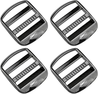 Amazon.com: VAKTOK- 4pcs Metal Ladder Lock Buckle Slider Adjustable ...