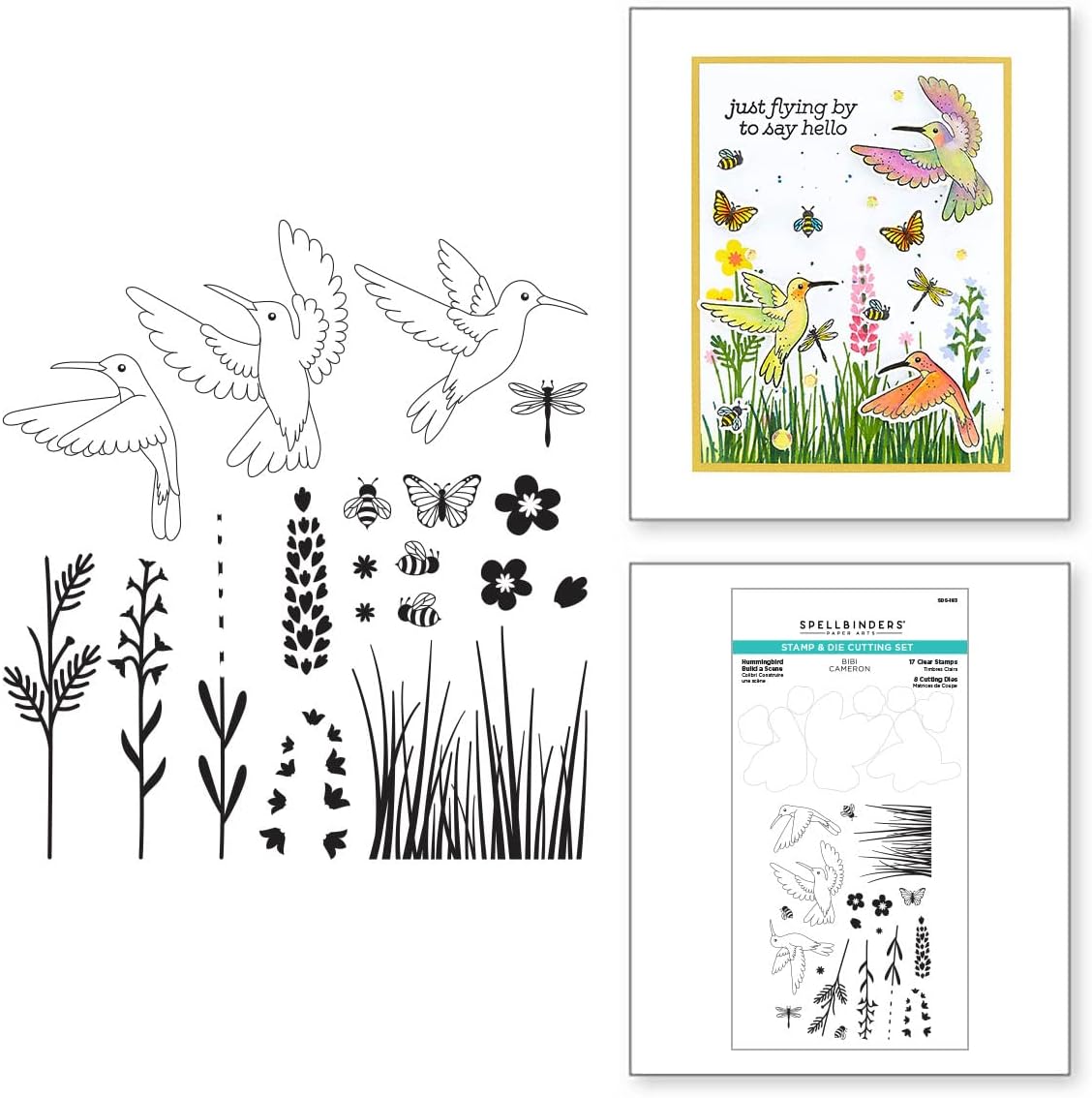 SPELLBINDERS PAPERCRAFTS, INC Spellbinders Stamp & Die Set by Bibi ...