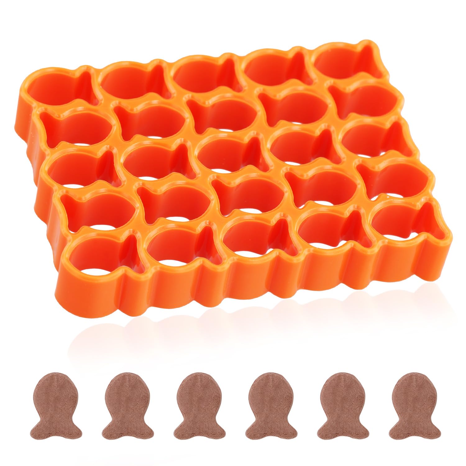 Amazon.com: Goldfish Cracker Cutter, 4.41x3.19in 25 Grid Gold Fish ...