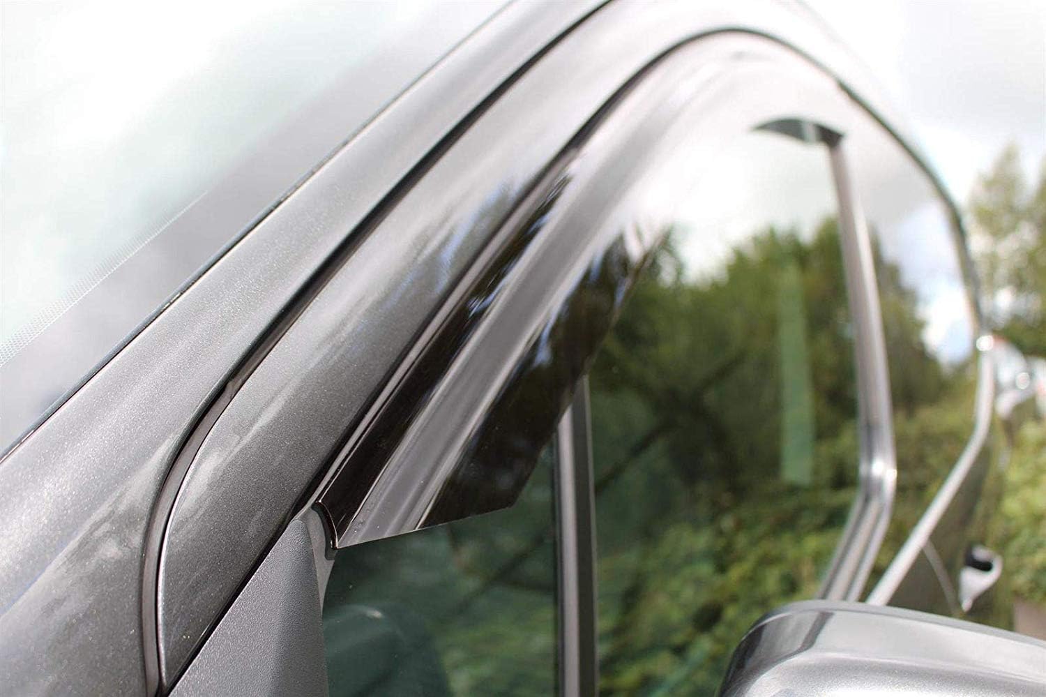Set of 2 Wind Deflectors TAPE-ON Type Compatible with FORD TRANSIT ...