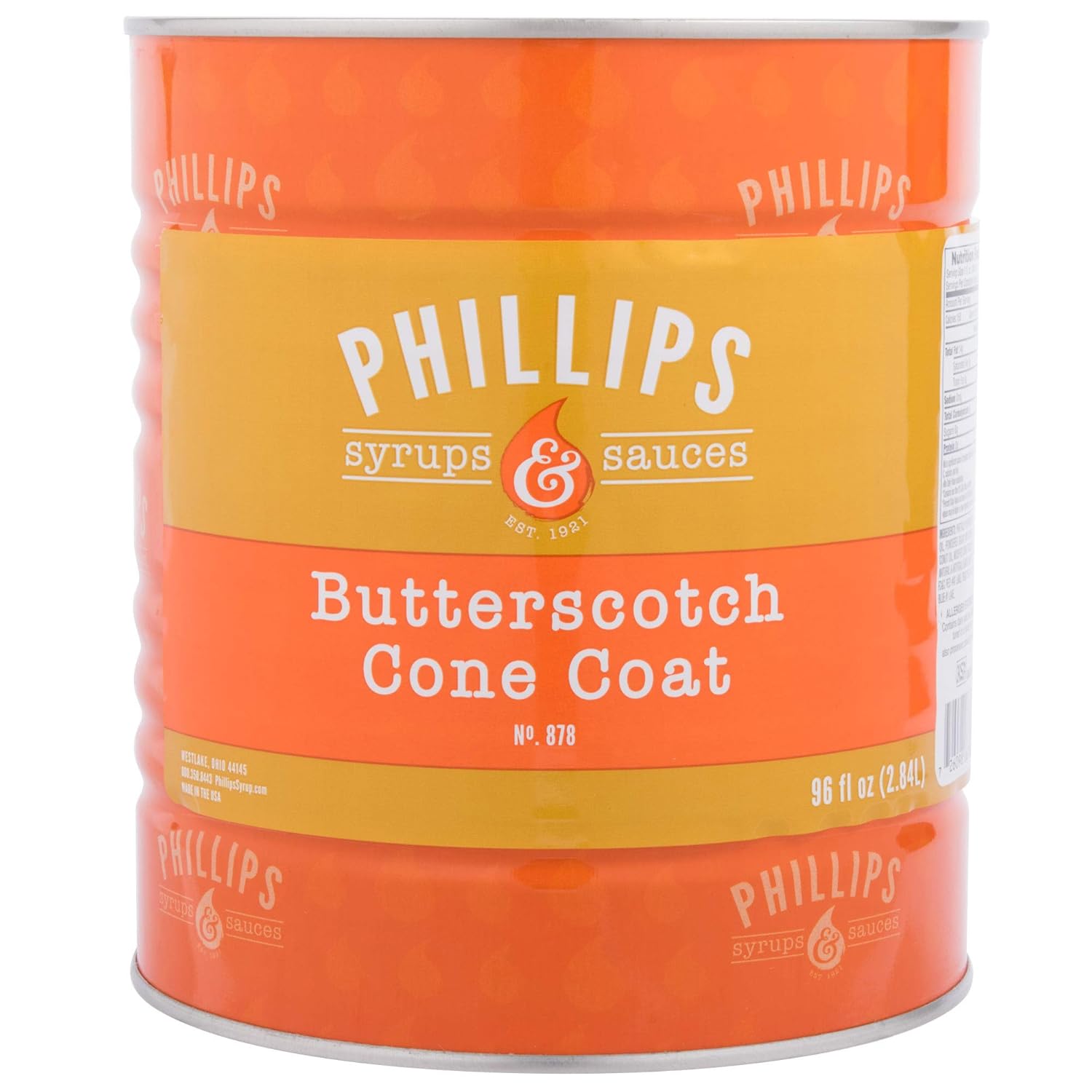 Amazon.com: Butterscotch Ice Cream Shell Dip - #10 Can By Tabletop King ...