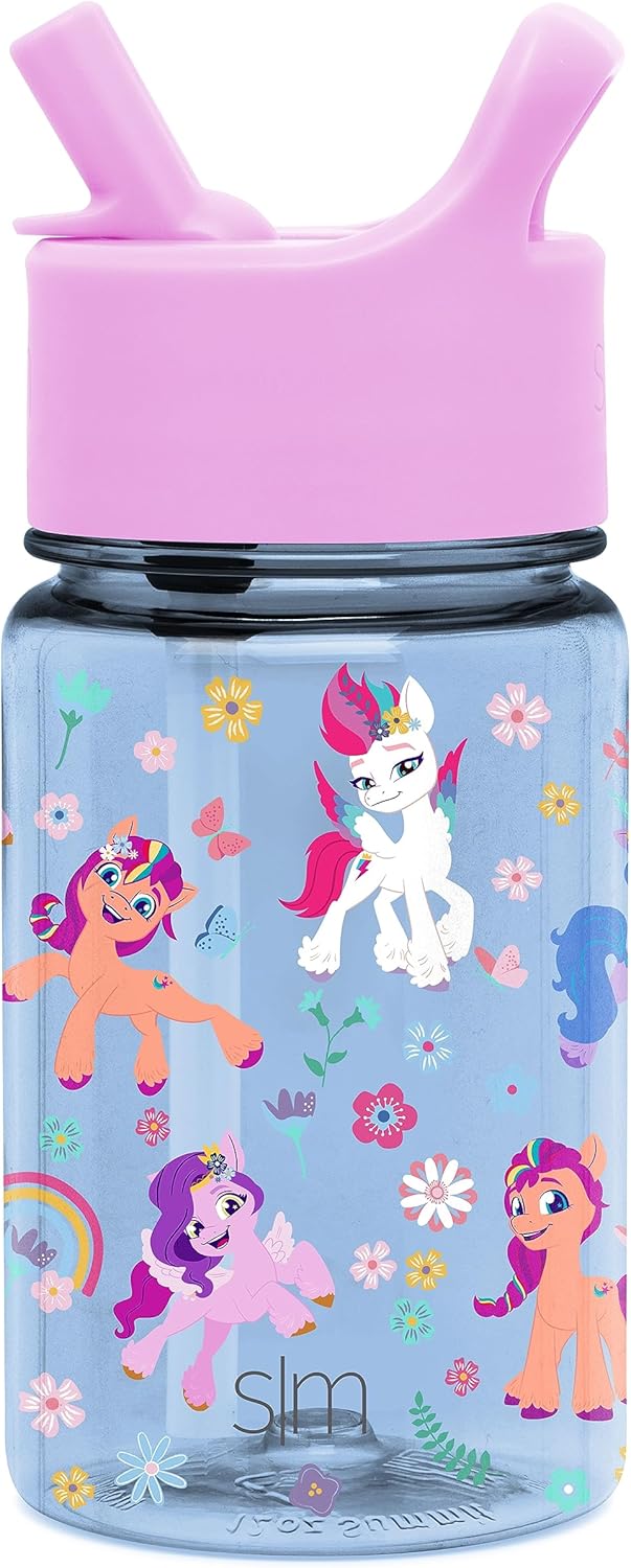 Amazon.com: Simple Modern My Little Pony Kids Water Bottle Plastic BPA ...