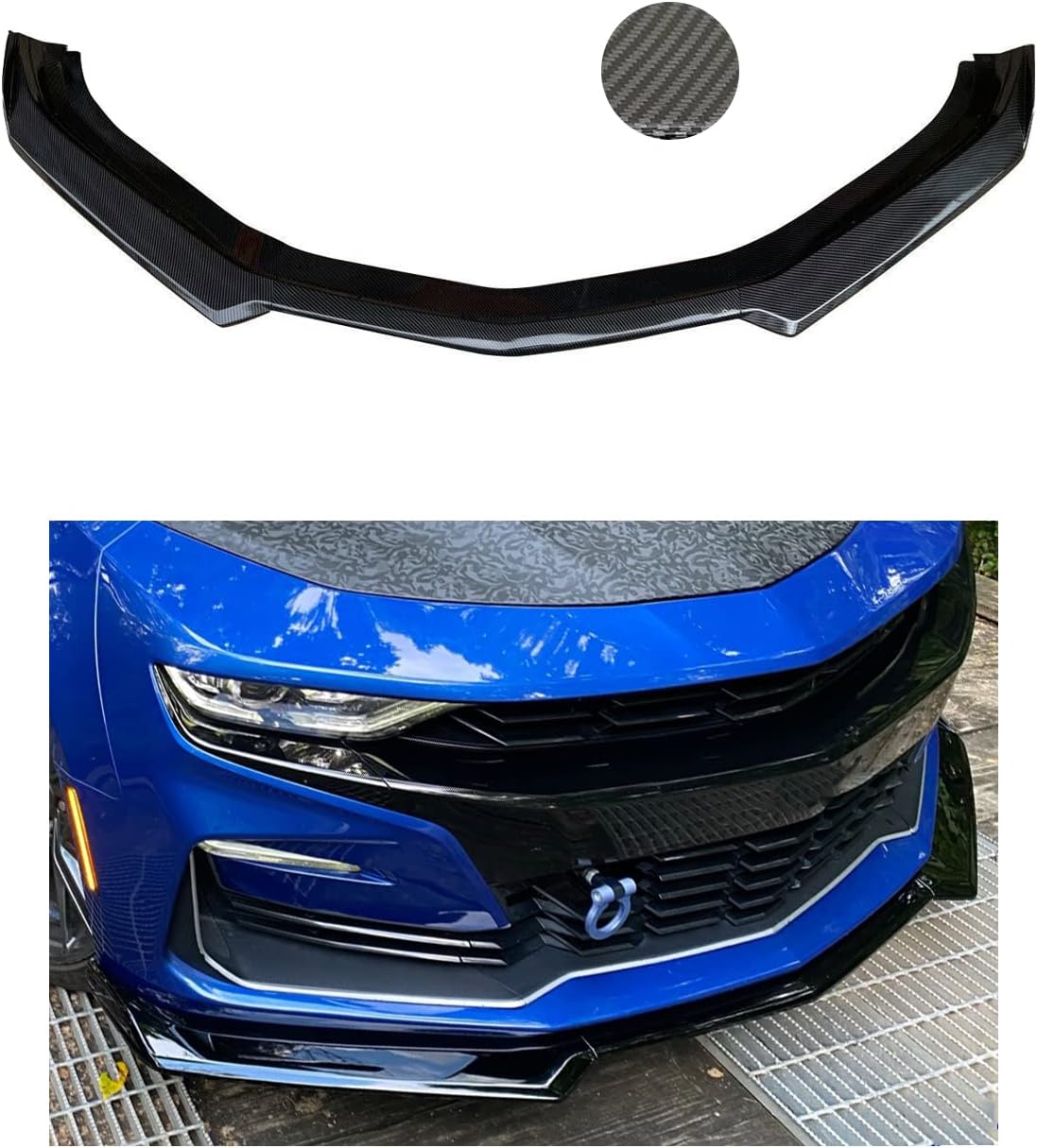 Amazon.com: 3PCS Front Bumper Lip Spoiler Diffuser Splitter Fit for ...
