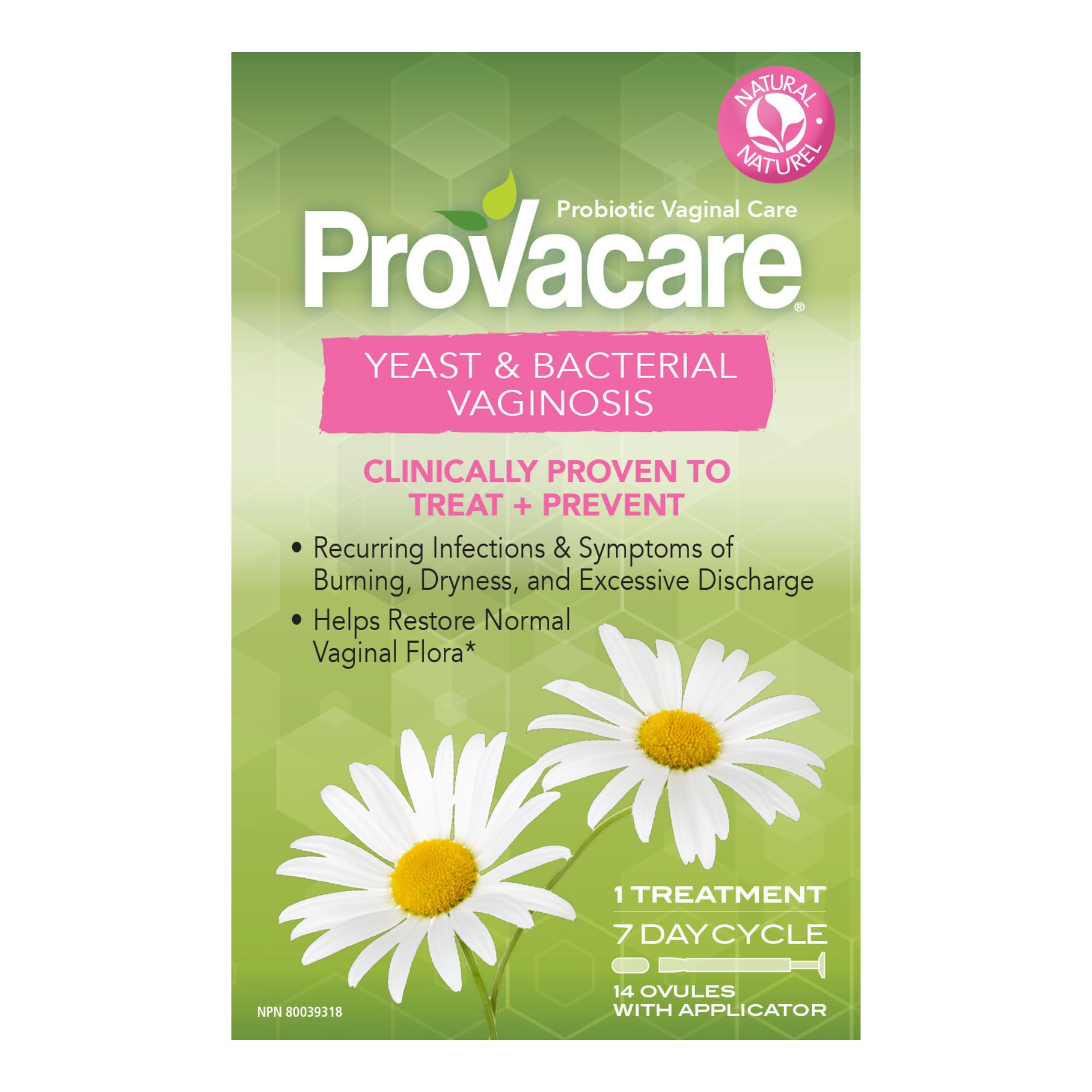 Provacare Probiotic Vaginal Care, Naturally Treats and Prevents Vaginal ...