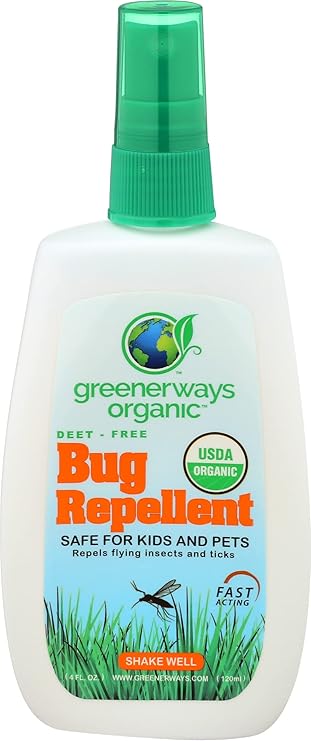 Amazon.com: Greenerways Organic, Bug Repellent, Premium, USDA Organic ...