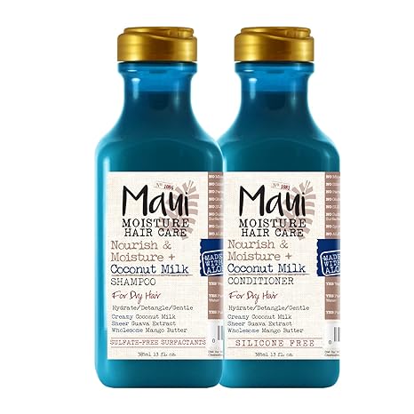 Amazon.com : Maui Moisture Nourish & Moisture + Coconut Milk Shampoo ...