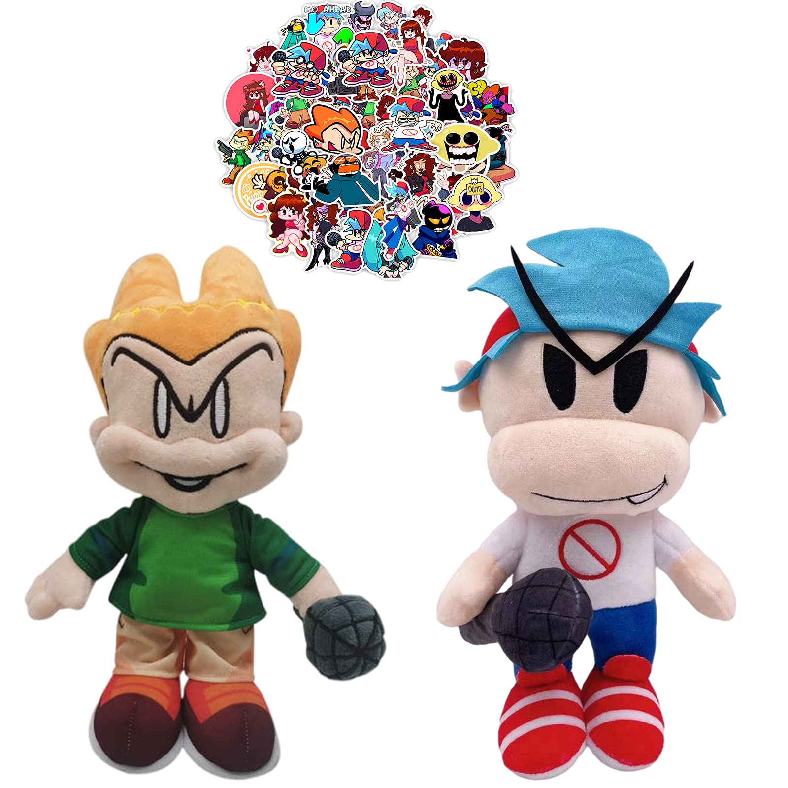 Buy 25cm/10 in Boyfriend Fnf Toys, Friday Night Funkin Plush Blue Hair ...