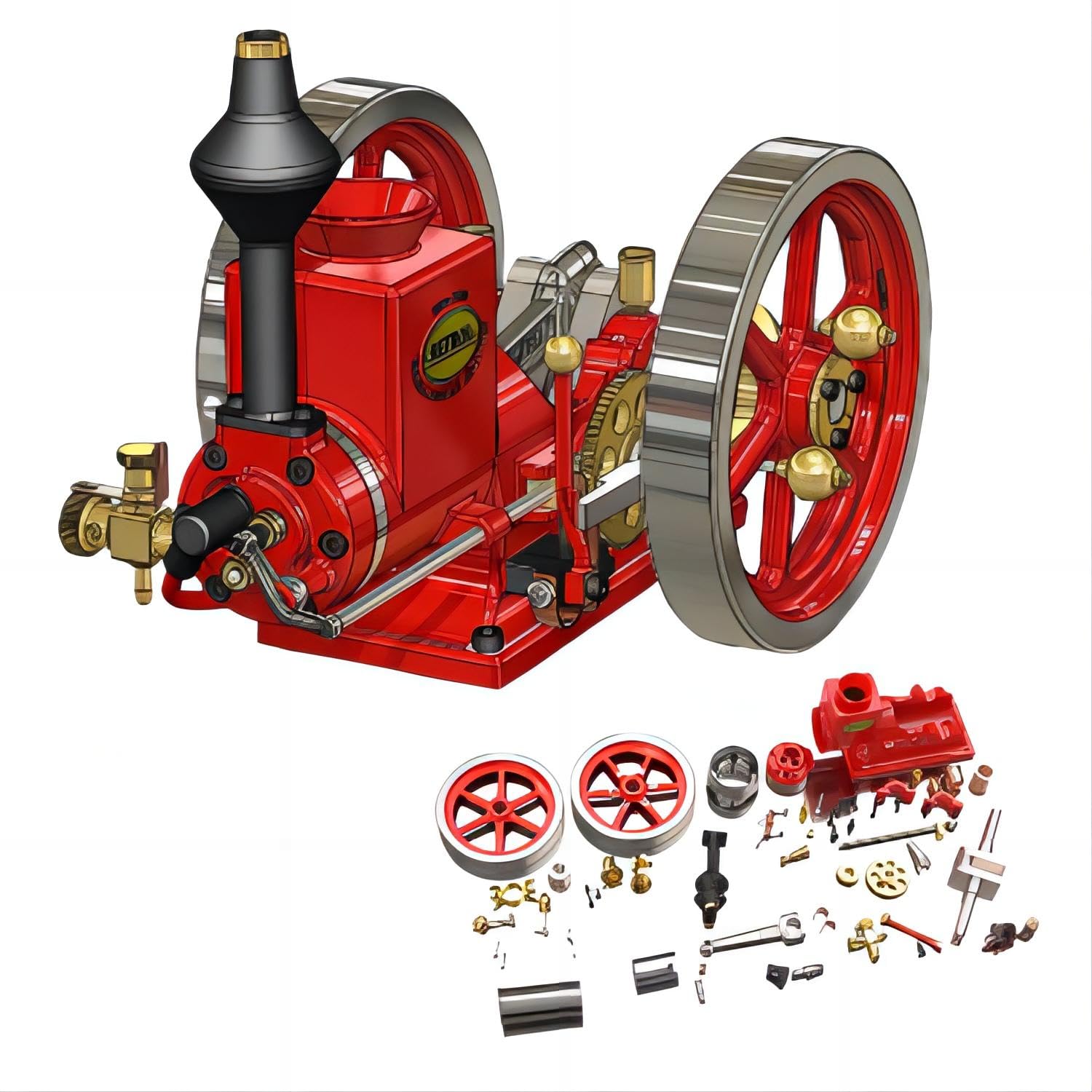 Amazon.com: Hit and Miss Engines Model Kit, Retrol HM-01 Engine 4 ...