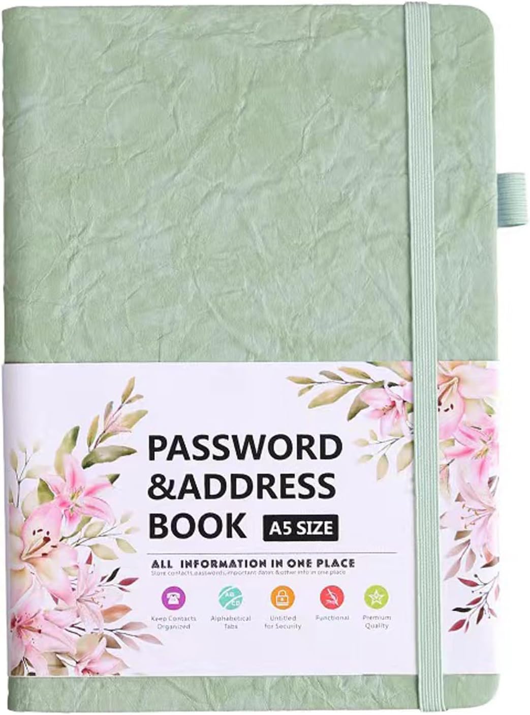 Meunmro Password Book with Alphabetical Tabs, B6 Hardcover Password ...