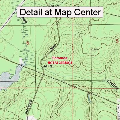 Amazon.com : USGS Topographic Quadrangle Map - Semmes, Alabama (Folded ...