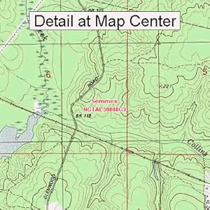 Amazon.com : USGS Topographic Quadrangle Map - Semmes, Alabama (Folded ...