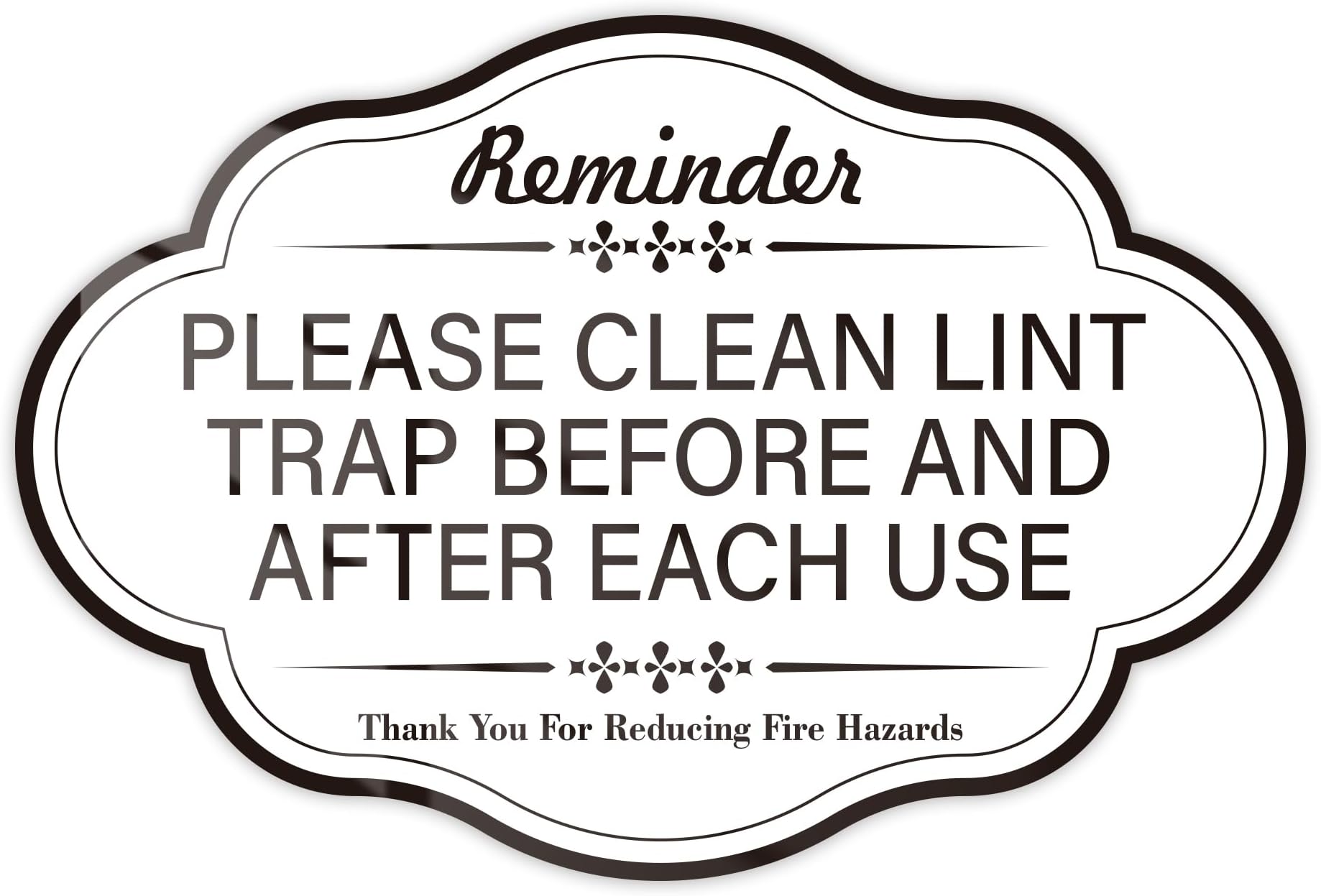Airbnb Signs,Magnetic Please Clean Lint Trap Sign,Airbnb Essentials for ...