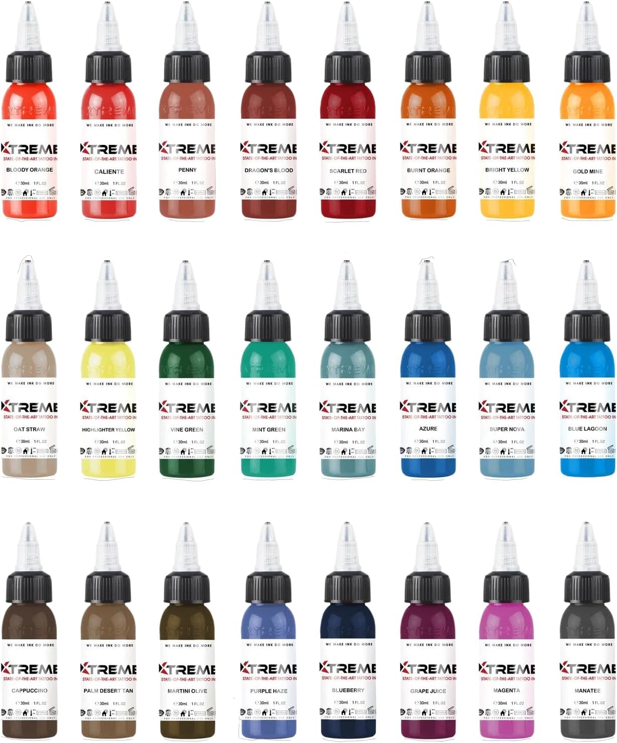 Amazon.com: Xtreme Inks Primary Color Set, Comprehensive Color Set ...