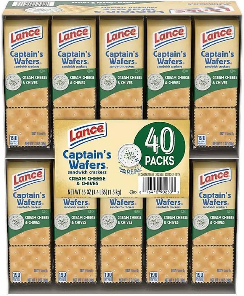Amazon.com: Lance Whole Grain Cheddar Cheese Crackers - 3 Boxes of 8 ...