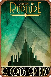 Amazon.com: Rapture old Game Poster Tin Sign Cafe bar Home Wall Art ...