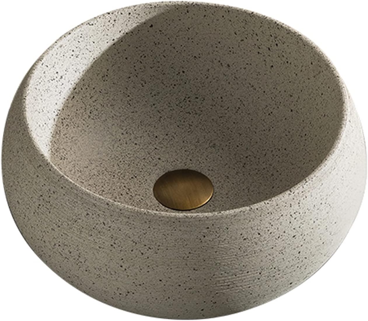 Amazon.com: Vessel Bathroom Sink 15.7" Bathroom Vessel Sink Round ...
