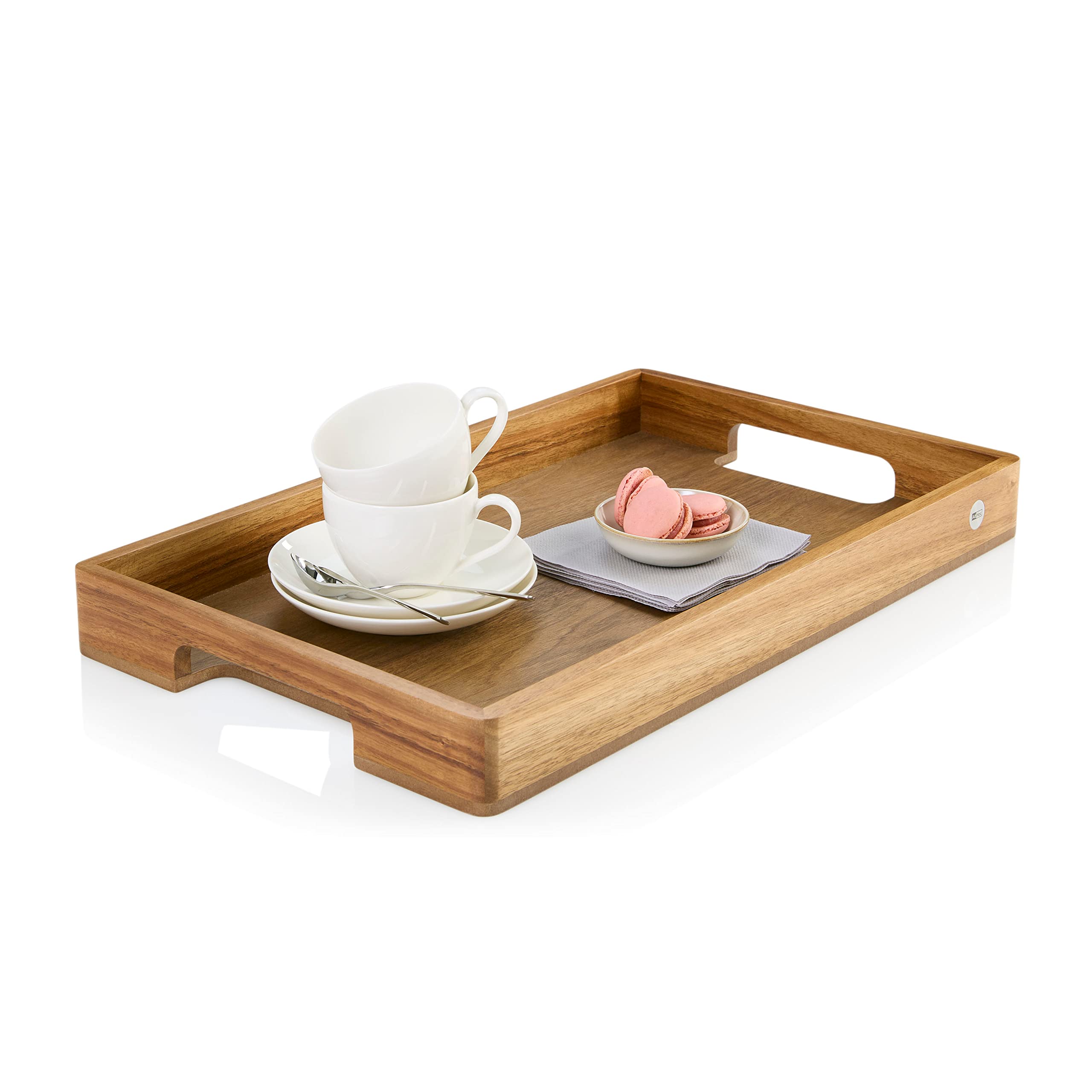 AdHoc Serviertablett Serve Smart | großes Tablett aus Holz ...