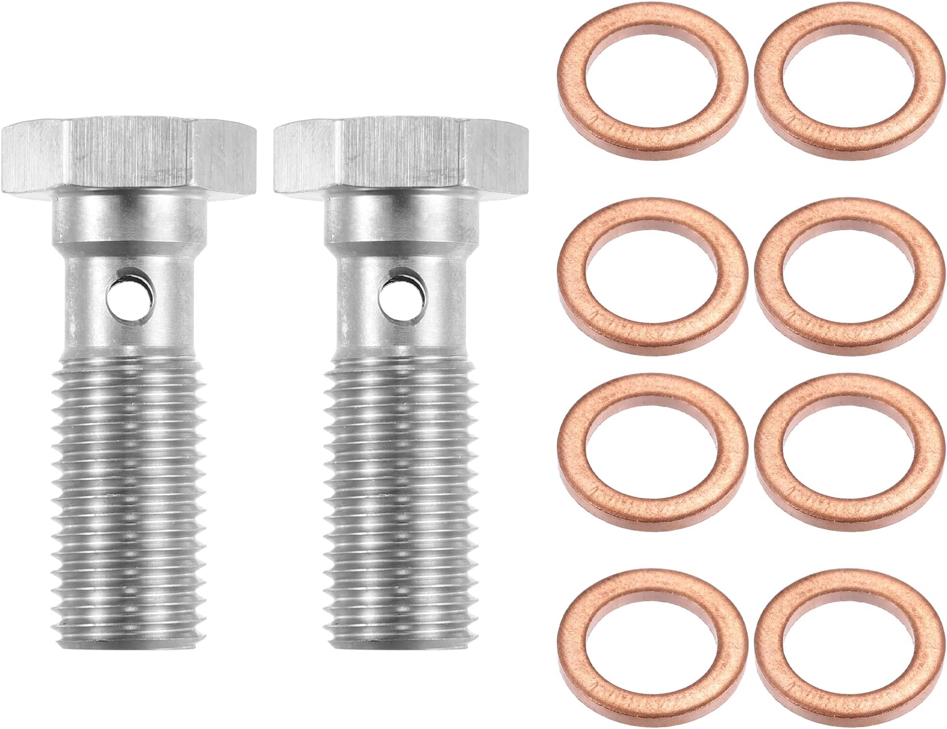 Amazon.com: X AUTOHAUX 2pcs Stainless Steel AN4 7/16-20 Thread Turbo ...